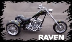 Vengeance Debuts the ’06 Raven 2x 280 Chopper Trike in Las Vegas